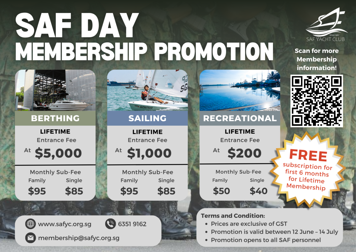 Membership Promotion – SAF Yacht Club